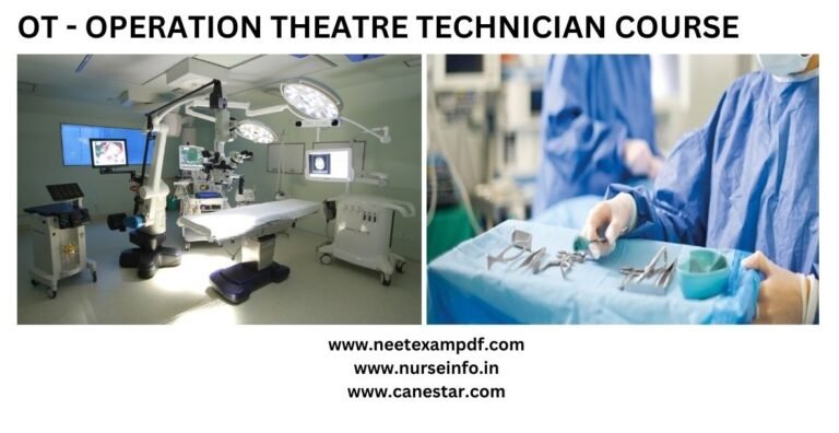 OT TECHNICIAN | Neet Exam PDF OT TECHNICIAN – COURSE, ELIGIBILITY ...