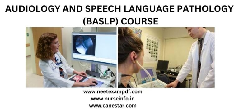 AUDIOLOGY AND SPEECH LANGUAGE PATHOLOGY (BASLP) COURSE | Neet Exam PDF ...