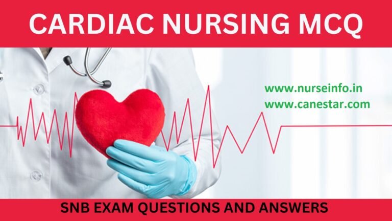 SNB EXAM QUESTIONS AND ANSWERS – CARDIAC CARE NURSING MCQ – SINGAPORE ...