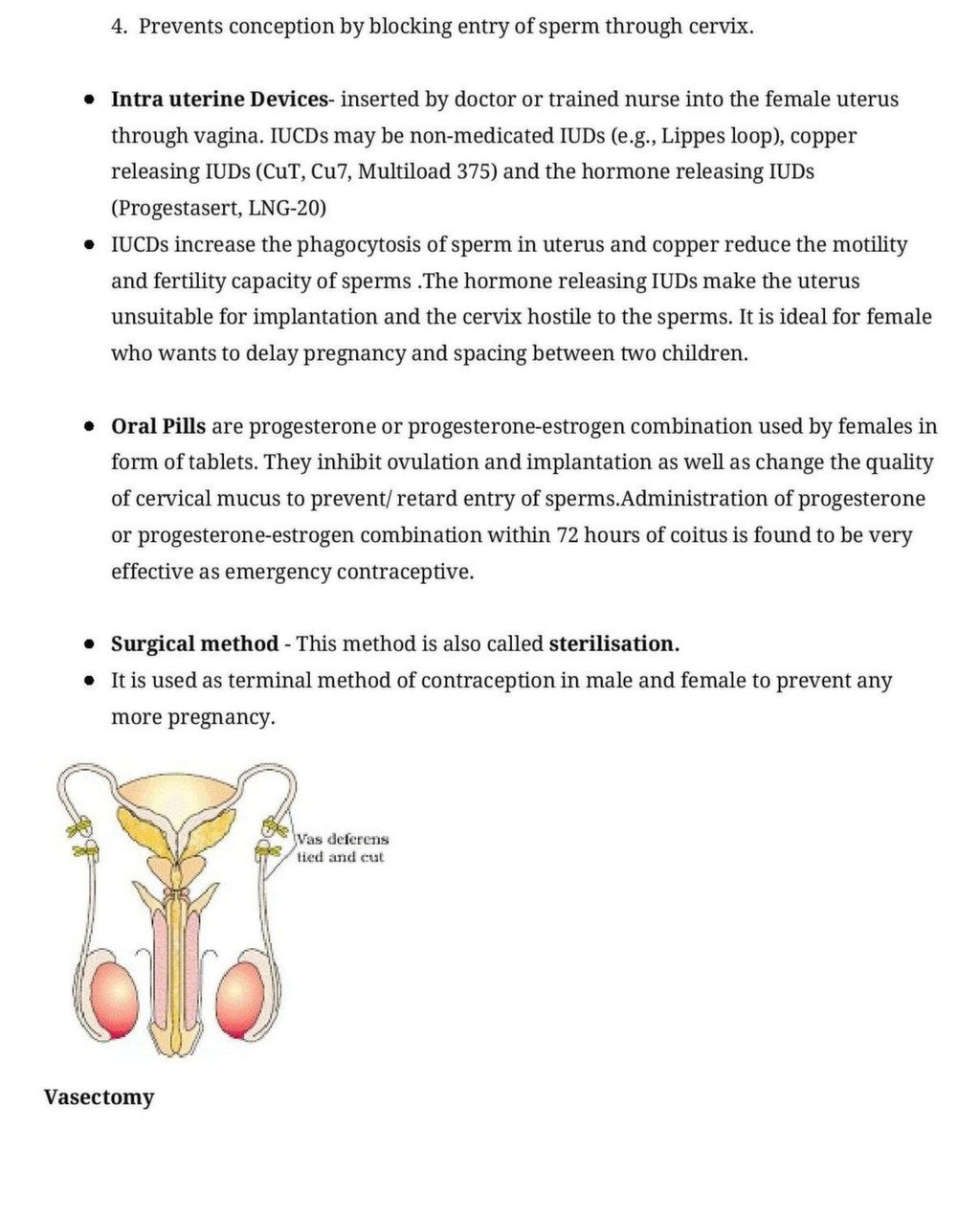 Biology Revision Notes Chapter 04 Reproductive Health FREE PDF | Neet ...