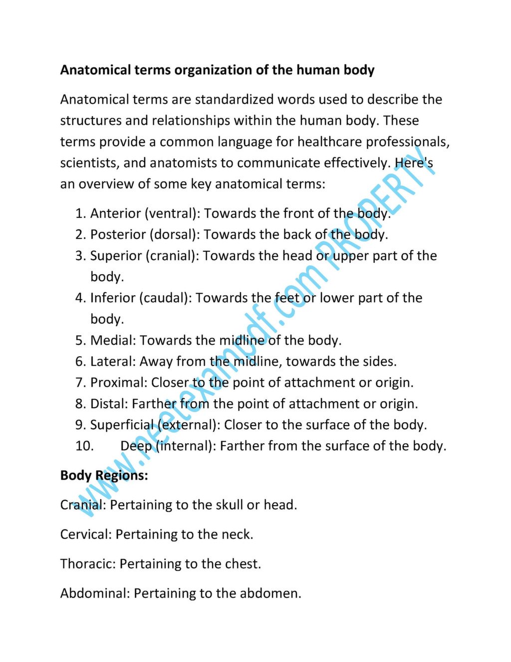 GNM NURSING ANATOMY AND PHYSIOLOGY NOTES PDF DOWNLOAD | Neet Exam PDF